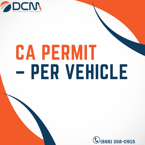 CA Permit – Per Vehicle